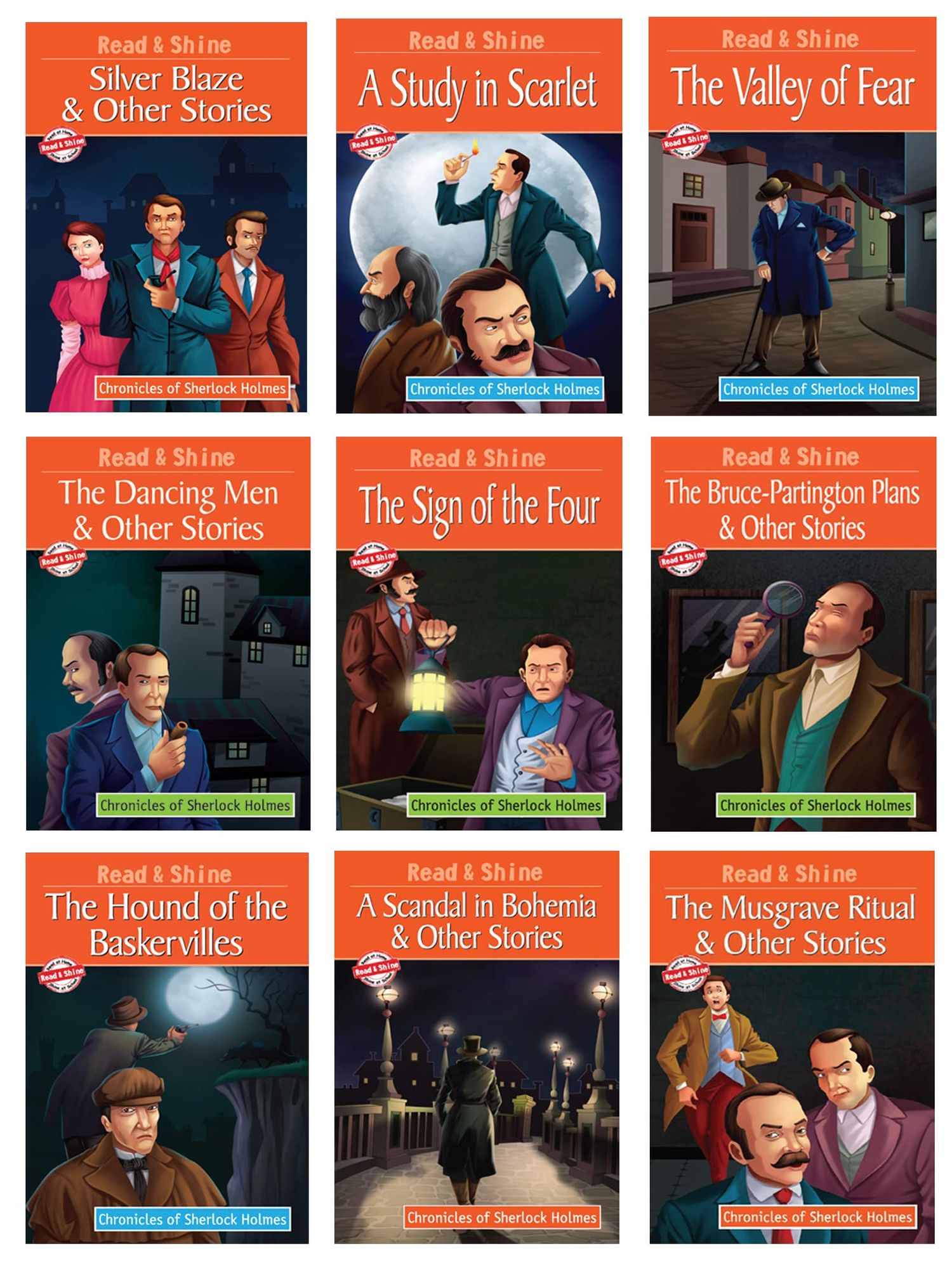 The Chronicles of Sherlock Holmes Book Set for Children