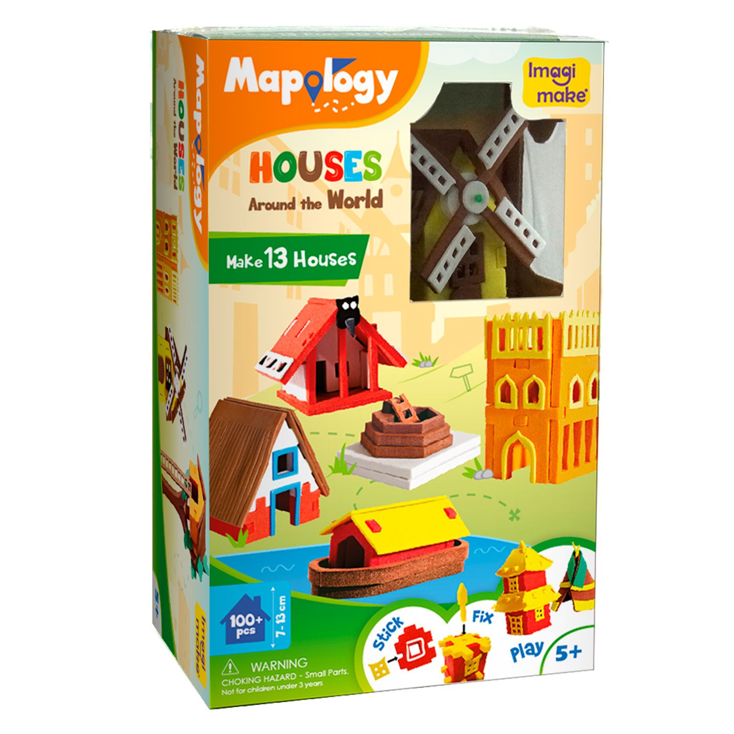 Mapology By ImagiMake - Houses learning aid & educational toy