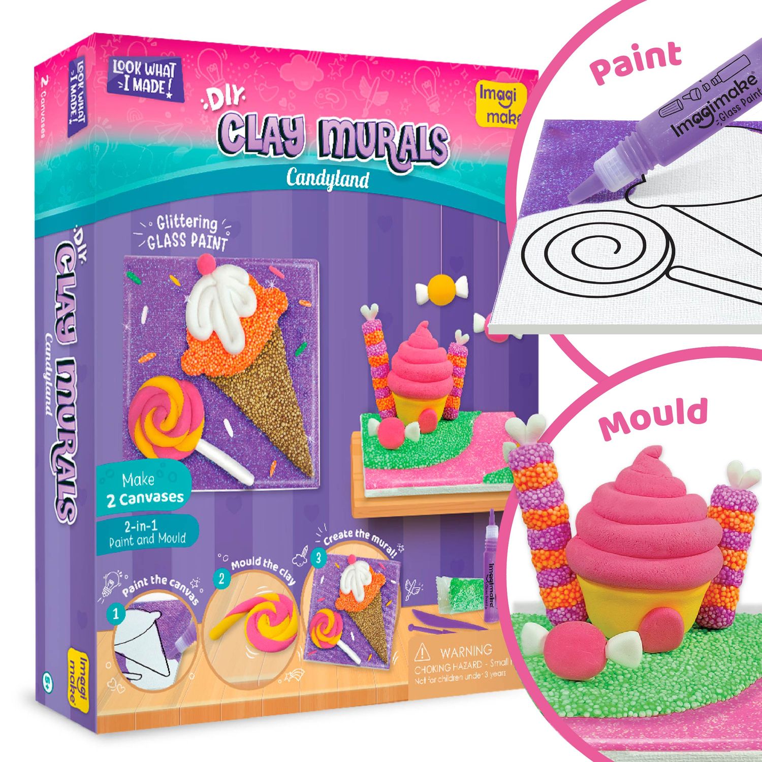 Clay Murals Candyland - Create 2D and 3D clay models