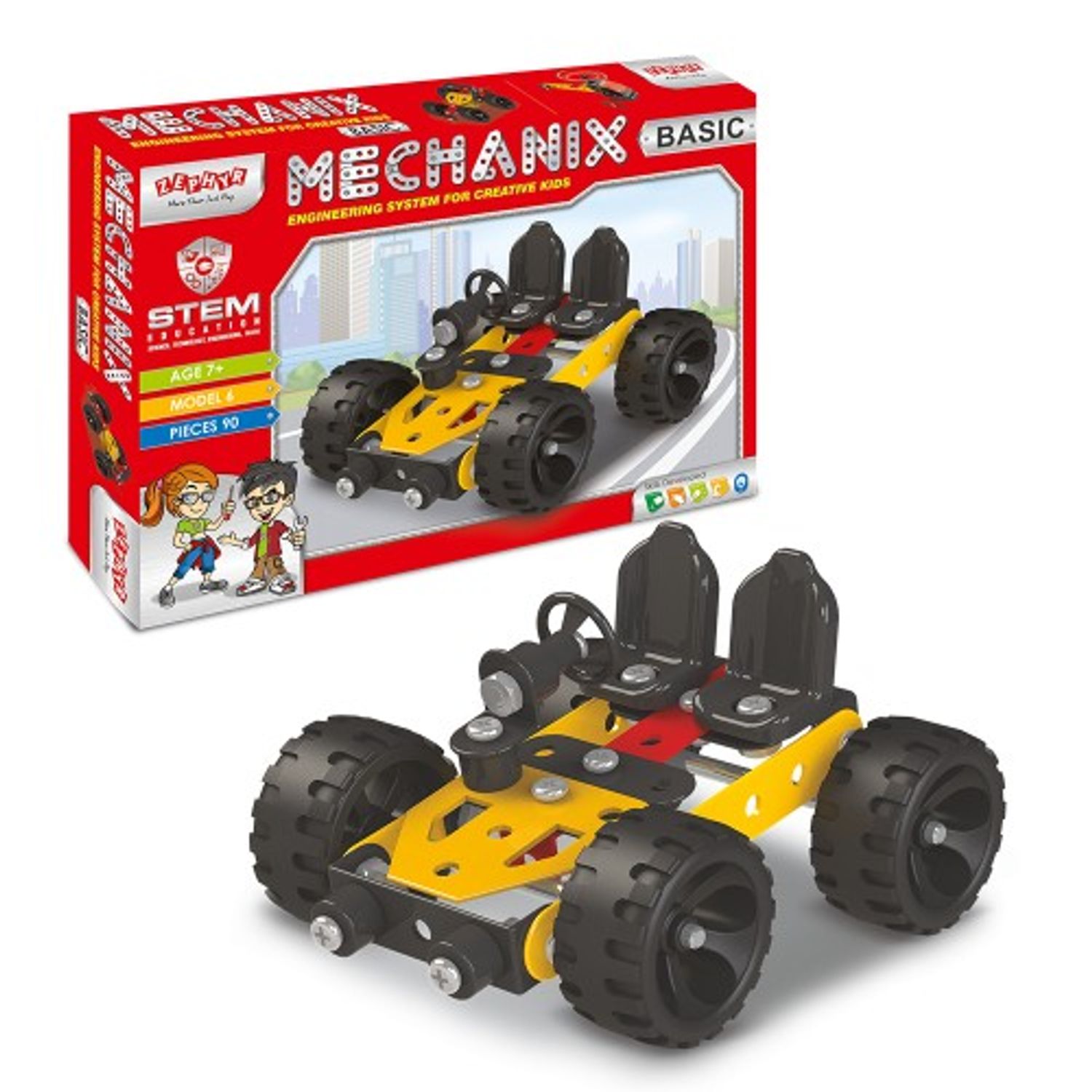 Mechanix Basic Construction Set. DIY learning for kids