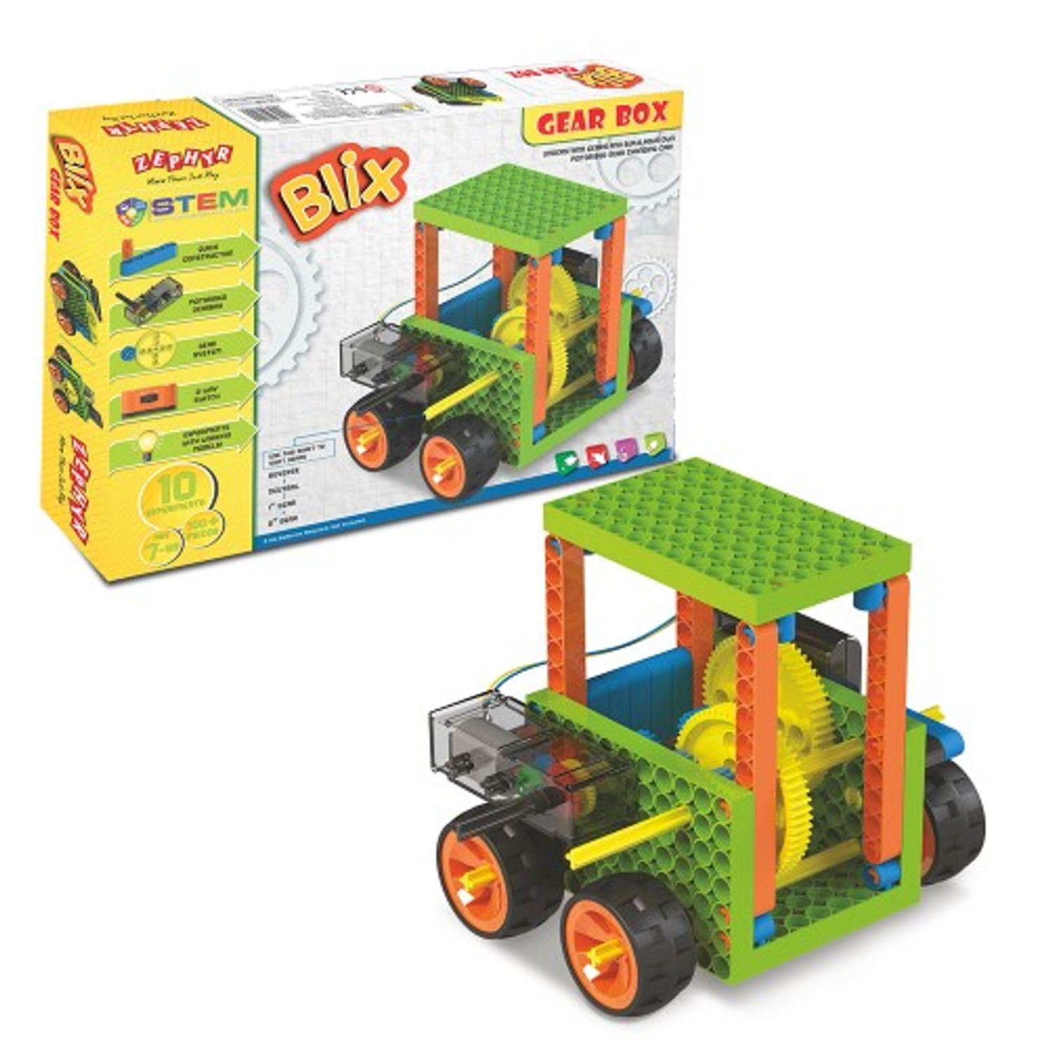 Blix Gear Box Construction Set - DIY STEM learning for kids