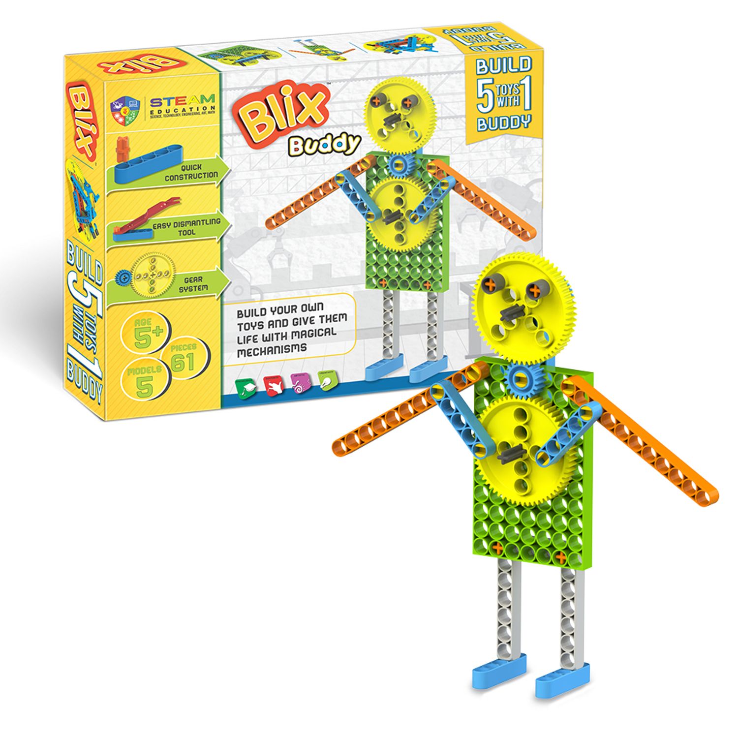Blix Buddy Construction Set - STEM learning for kids