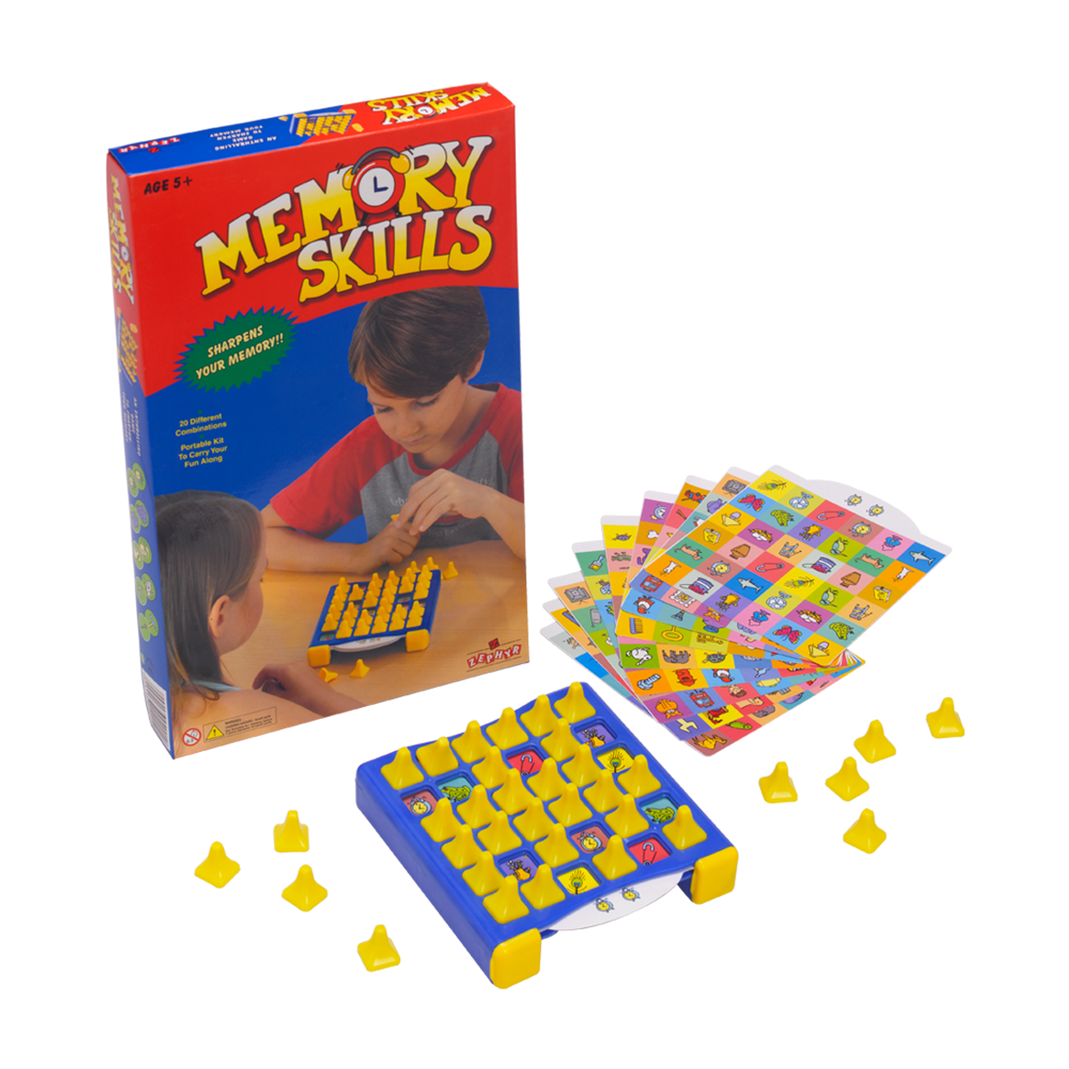 Classic game of memory skills. 20 different combinations